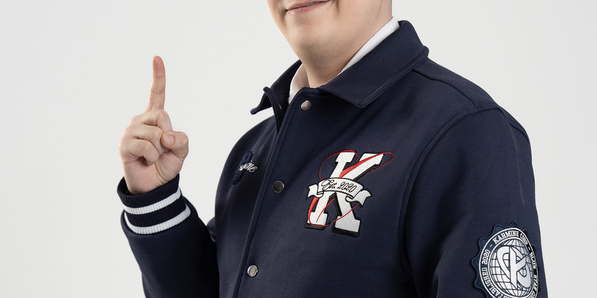 Varsity Jacket Campus Navy • Karmine Corp